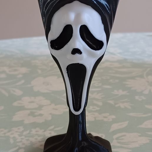 🎃 Scream Ghostface Halloween Wine Glass・ STL File for 3D printing・Cults