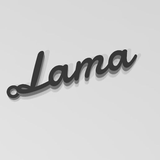 👩 Lama・ STL File for 3D printing・Cults