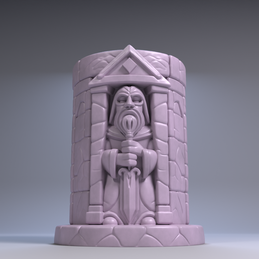 🕍 Ancient Temple Relic Pen Holder - Pencil Holder -3D Printable Stone ...