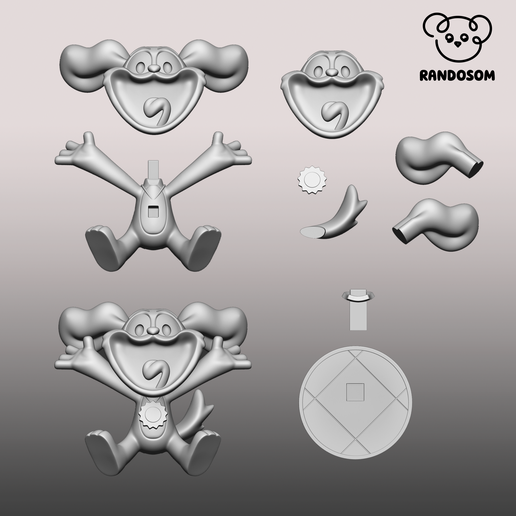 🥼 Smiling Critters・ 3D File for 3D printing・Cults