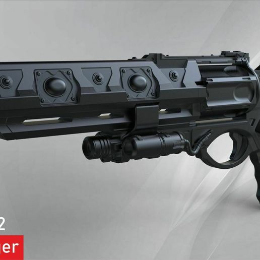 Destiny 2 - Austringer legendary hand cannon・ STL File for ・Cults