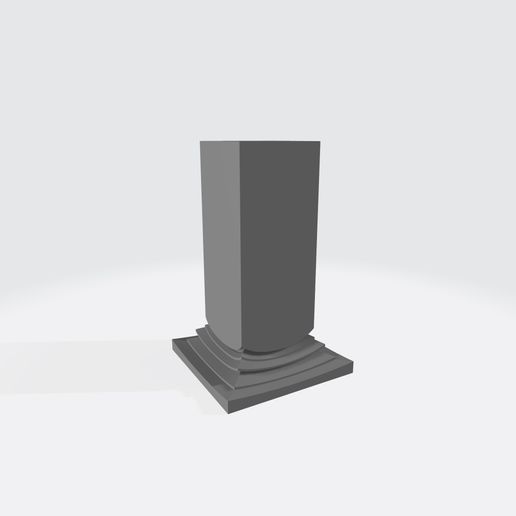 🎲 Buffed Double angle.Flat 6.8x11H 4mm Miniature Display Stand・ STL ...