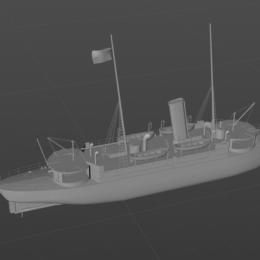 🚢 Digital model of China's "Chaoyong" cruiser・ OBJ File for 3D printing ...