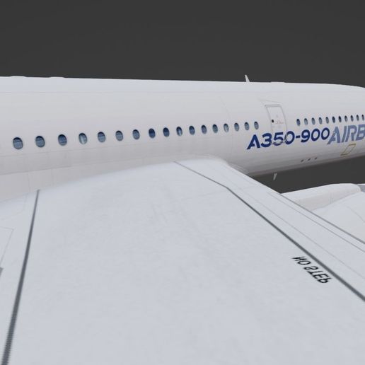 ️ Airbus a350 cockpit and cabin and exterior・ OBJ File for 3D printing ...