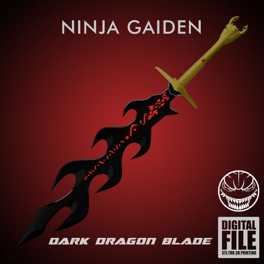 🐉 DARK DRAGON BLADE - NINJA GAIDEN・ STL File for 3D printing・Cults