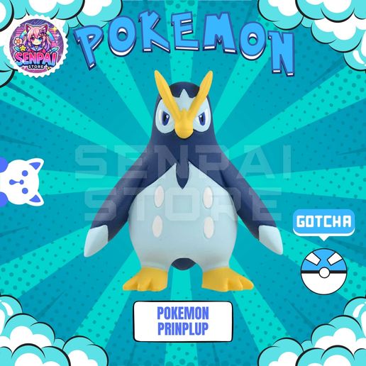 🐉 POKEMON - PRINPLUP 3D MODEL・Free STL File for 3D printing・Cults