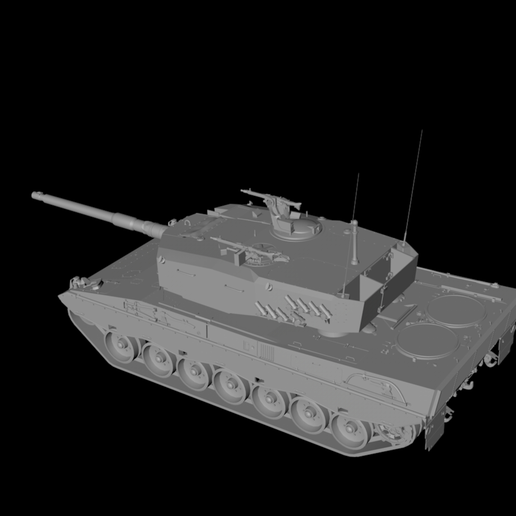 🐆 Modèle 3D du char allemand Leopard 2AV (1)・Fichier OBJ pour ...