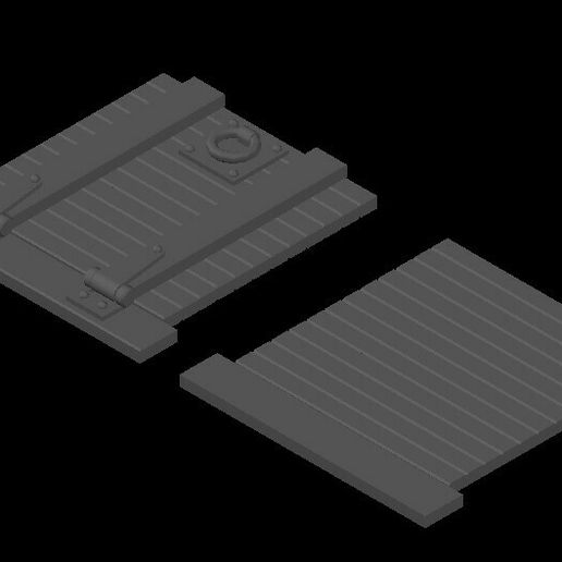 🏰 Trapdoor and components・Free STL File for 3D printing・Cults