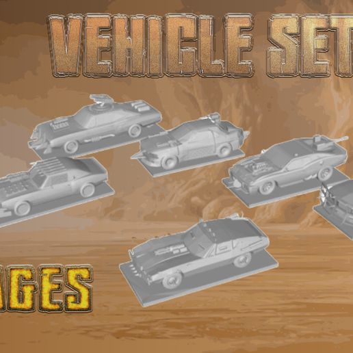 🎲 Complete Vehicle Set Collection・ 3D File for 3D printing・Cults