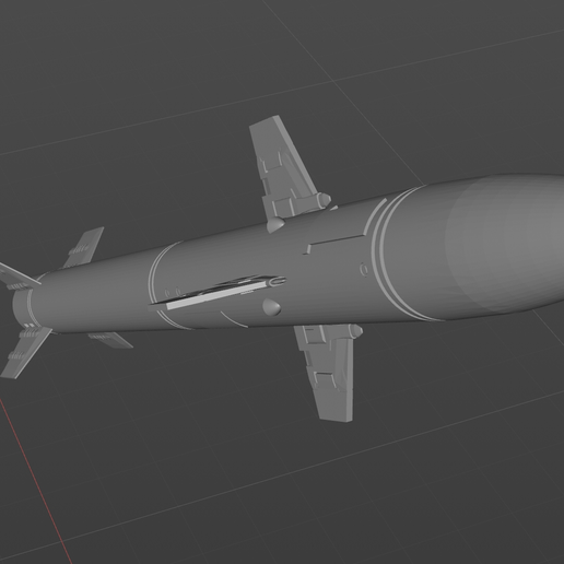 🗺️ Russian 9M100 ship-to-air missile 3D model material・ STL File for 3D ...
