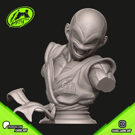 🐉 Krilin Dragon Ball Z・ 3D File for 3D printing・Cults