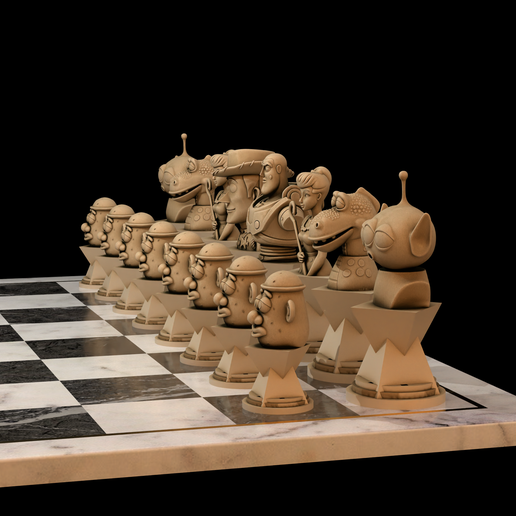 ♟️ Toy Story Inspired Chess Pieces – 3D Printable Animated Character ...
