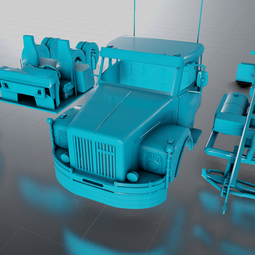 STL-Datei LKW SCANIA LS 111 1975 👽 ・3D-druckbares Design zum Herunterladen・Cults