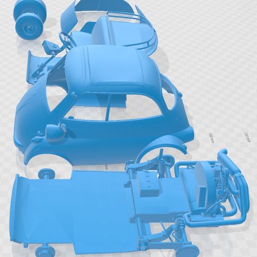 Archivo 3D BMW Isetta 300 Race Printable Car 🏎️ ・Plan de impresora 3D ...