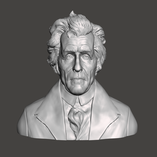 📁 3D Model of Andrew Jackson - High-Quality STL File for 3D Printing ...