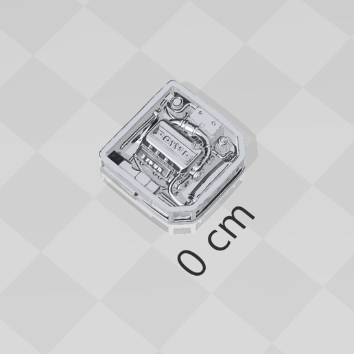 🚗 Detailed 1/64th scale turbo engine for custom cars : STL for 3D ...