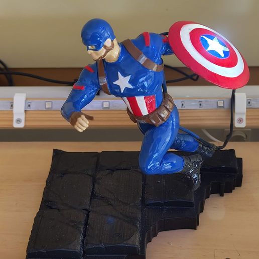 🦸 Captain America・3D Print with the Elegoo Neptune 4pro 3D printer・Cults