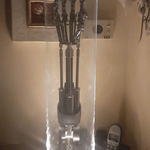3D printed DIY Life-Size Terminator Arm Lamp • made with CUSTOM BAZINGA ...