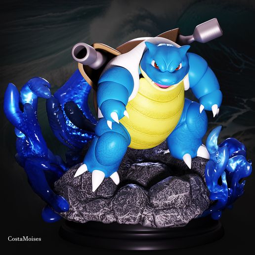 🐉 Blastoise・ STL File for 3D printing・Cults
