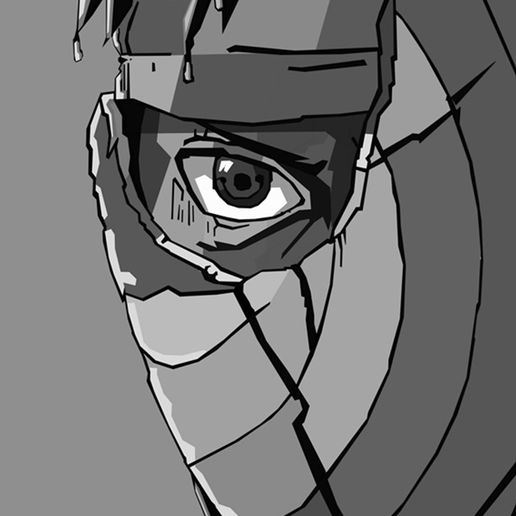 how to draw obito sharingan