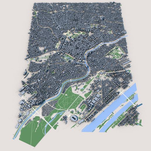 3D file Vienna City Austria 🏙️ ・3D printer model to download・Cults
