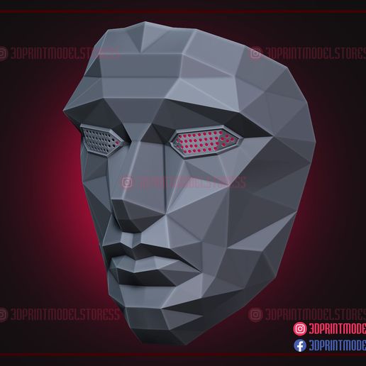 🦑 Squid Game Leader Mask - Front Man Mask Cosplay Halloween・ 3D File ...