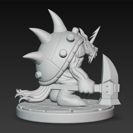🐉 Zudomon, Digimon / D&D Miniature・ STL File for 3D printing・Cults