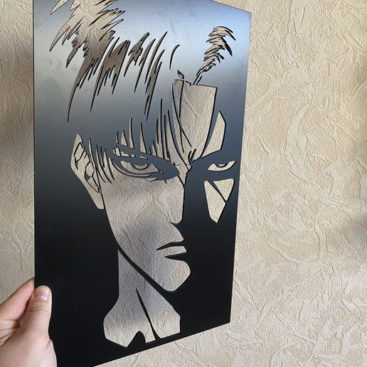 DXF file Levi Ackerman - SNK- Silhouette 2D 👤 (SVG)・3D printer design ...