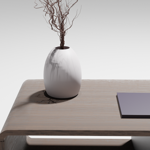 3D file Elegant modern table with decorative accessories 🛁 ・3D print ...