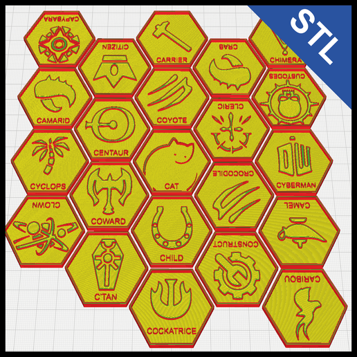 🪄 Magic: The Gathering Creature Tokens – Letter C (STL Pack)・ 3D File ...