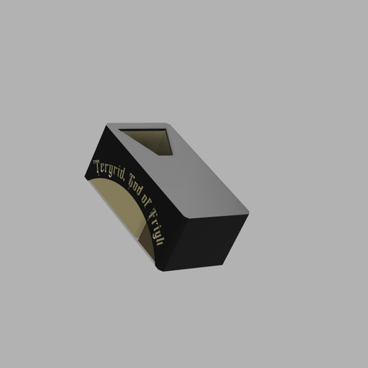 🖤 Tergrid Deck Box – God of Fright・ STL File for 3D printing・Cults