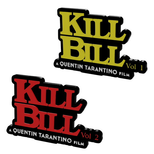 🎦 3D MULTICOLOR LOGO/SIGN - Kill Bill Vol. 1 & Vol. 2・ STL File for 3D ...