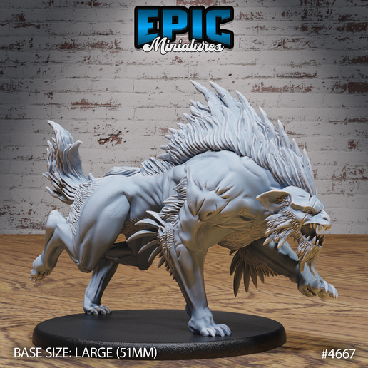 🎲 Warg Beast Set ‧ DnD Miniature ‧ Tabletop Miniatures ‧ Gaming Monster ...
