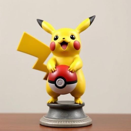 ️ Pikachu Victory – Electric Joy in Hand・ STL File for 3D printing・Cults