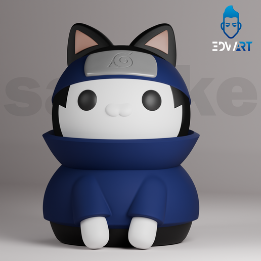 STL file sasuke cat 🐱 (OBJ)・3D print design to download・Cults