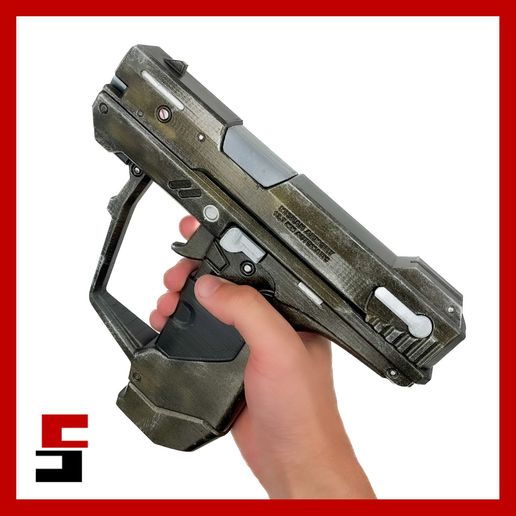 😇 Magnum Halo 2 Pistol Gun Replica Prop Weapon Cosplay UNSC・ 3D File ...