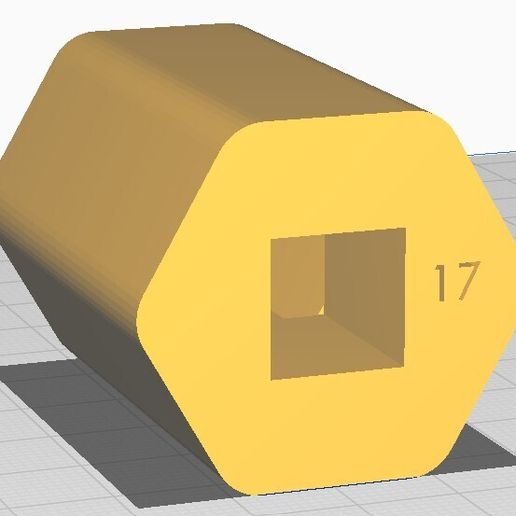 🧞‍♂️ Socket, socket 17mm・ STL File for 3D printing・Cults