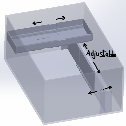 Free STL file Adjustable wall + shelf for cookware drawer 🔪 ・3D printer ...
