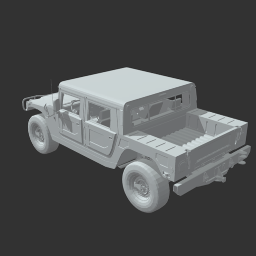 OBJ file US - Hummer H1 Scale 1/35 🪖 ・3D printing template to download ...