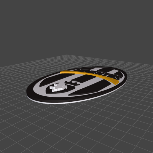🛡️ JUVENTUS CLUB SHIELD PREMIUN・ STL File for 3D printing・Cults