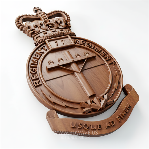 📛 77th Regiment Badge - 3D Model for CNC | Royal Canadian Regiment ...