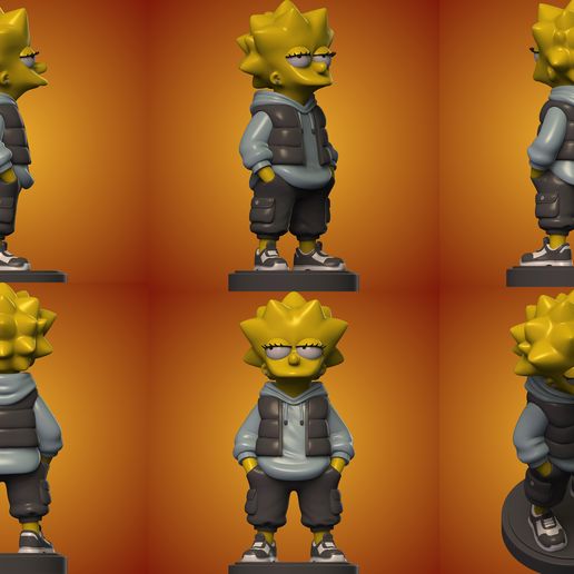 👪 THE SIMPSONS URBAN FAMILY - FULL BUNDLE・ 3D File for 3D printing・Cults