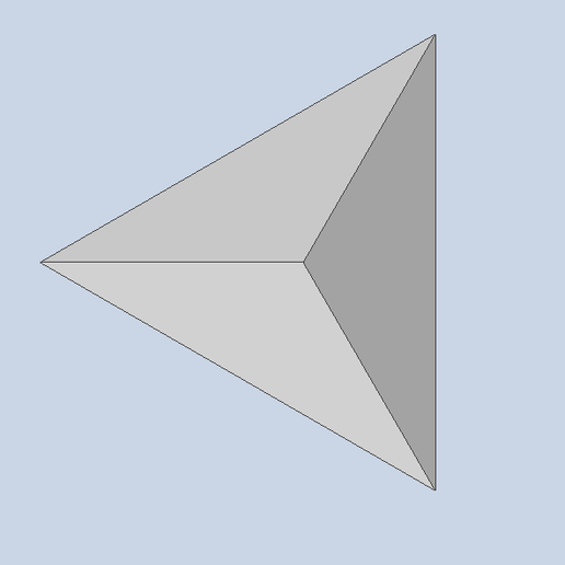 🖼️ Closed Tetrahedron and Frame : Pyramid Full and Frame・ STL File for ...