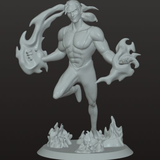🦸 Flambae Figurine - Dispatch・ STL File for 3D printing・Cults
