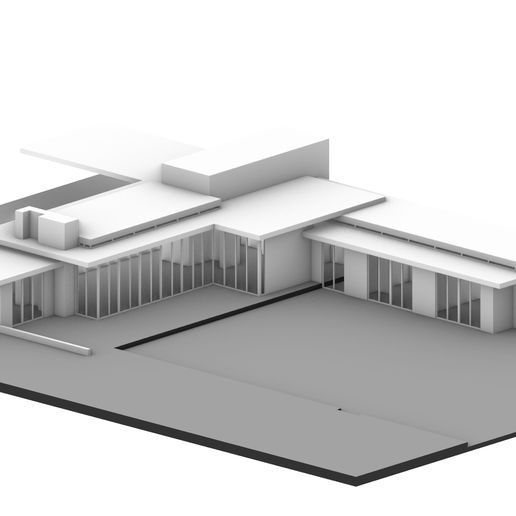 Archivo STL Rosenbaum House Wright 🏠 ・Idea de impresión 3D para ...
