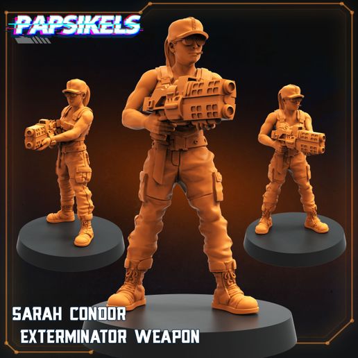 🔫 SARAH CONDOR EXTERMINATOR WEAPON・ 3D File for 3D printing・Cults