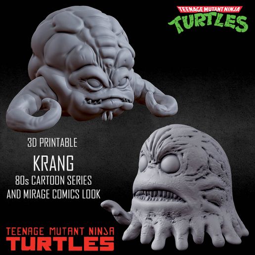🥷 3D PRINTABLE KRANG TWO PACK NINJA TURTLES TMNT・ STL File for 3D ...