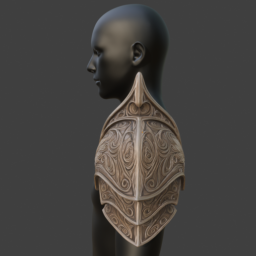 🧝 Elf Armor Shoulder Pads・ STL File for 3D printing・Cults