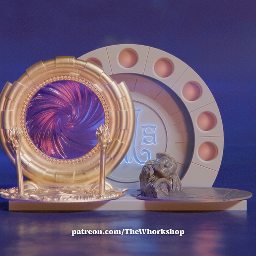 🎲 The Gallifrey Bases /50mm/ (x2)・ 3D File for 3D printing・Cults