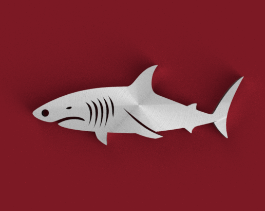 🦈 SHARK KEYCHAIN・Archivo STL para Impresión 3D・Cults
